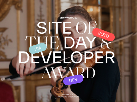 OUTHERE-MUSIC.COM WINS DESIGN AWARD | Outhere Music